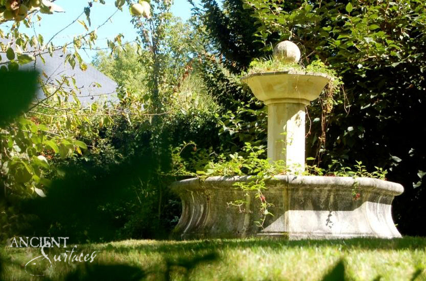 Whispering Grove Pedestal Fountain – Limestone Fountains